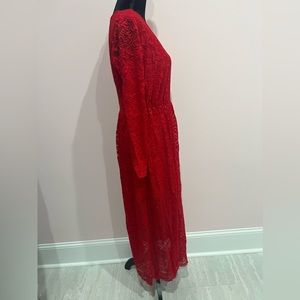 Dresses | Red Lace Dress | Poshmark